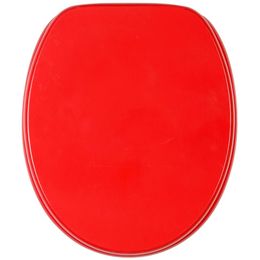 WC-Sitz Sanilo "Basic mit Absenkautomatik, viele sch&ouml;ne Toilettensitze", rot, B:37,7cm L:47cm, MDF - Mitteldichte Holzfaserplatte, WC-Sitze, Premium Toilettendeckel, moderner Klodeckel, leichte Montage