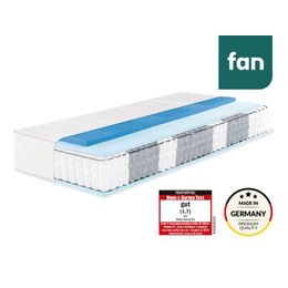 f.a.n. Taschenfederkernmatratze FAN "Sleep Spring Pro, Boxspringmatratze m. Thermogelauflage, 90x200 & mehr", wei&szlig;, B:140cm H:33cm L:200cm, Bezug: 60% Polyester, 40% Viskose. Steppf&uuml;llung: 100% Polyester, Matratzen, Taschenfederkernmatratze, Haus & Garten Test "GUT", getestet in Gr. 90x200, H2