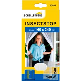 Insektenschutz-Vorhang Schellenberg "Fliegengitter f&uuml;r Balkont&uuml;ren und Terrassent&uuml;ren", wei&szlig; (rahmen: wei&szlig; gewebe: wei&szlig;), B:140cm H:240cm, Insektenschutzgitter, ohne bohren, 140 x 240 cm in wei&szlig; und anthrazit