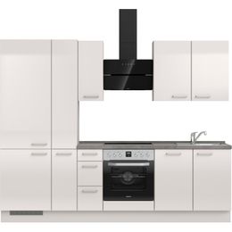 K&uuml;chenzeile Nobilia "Flash II", NEU: individuell anpassbar mit gratis Profi-Beratung", grau (k&uuml;che: grau, korpus: seidengrau, arbeitsplatte: beton schiefergrau nachbildung), B:270,3cm H:216,6cm T:60cm, Komplettk&uuml;chen-Sets, K&uuml;chenzeile, vormontiert, Breite 270 cm, Ausrichtung w&auml;hlbar, wahlw. mit E-Ger&auml;ten