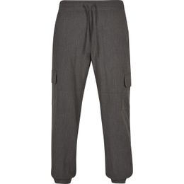 Sweathose Urban Classics "Urban Classics Herren Comfort Military Pants", Herren, Gr. L, US-Gr&ouml;&szlig;en, charcoal, 62% Viskose, 34% Polyester, 4% Elasthan, unifarben, relaxed fit, Hosen Sweathose