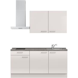 K&uuml;chenzeile Nobilia "Flash I", NEU: individuell anpassbar mit gratis Profi-Beratung", grau (k&uuml;che: grau, korpus: seidengrau, arbeitsplatte: beton schiefergrau nachbildung), B:180,3cm H:216,6cm T:60cm, Komplettk&uuml;chen-Sets, K&uuml;chenzeile, vormontiert, Breite 180 cm, Ausrichtung w&auml;hlbar, wahlw. mit E-Ger&auml;ten