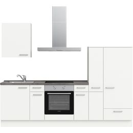 K&uuml;chenzeile Nobilia "Touch I", NEU: individuell anpassbar mit gratis Profi-Beratung", wei&szlig; (k&uuml;che: wei&szlig;, korpus: alpinwei&szlig;, arbeitsplatte: beton schiefergrau nachbildung), B:270,3cm H:216,6cm T:60cm, Komplettk&uuml;chen-Sets, K&uuml;chenzeile, vormontiert, Breite 270 cm, Ausrichtung w&auml;hlbar, wahlw. mit E-Ger&auml;ten