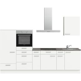 K&uuml;chenzeile Nobilia "Touch I", NEU: individuell anpassbar mit gratis Profi-Beratung", wei&szlig; (k&uuml;che: wei&szlig;, korpus: alpinwei&szlig;, arbeitsplatte: beton schiefergrau nachbildung), B:300,3cm H:216,6cm T:60cm, Komplettk&uuml;chen-Sets, K&uuml;chenzeile, vormontiert, Breite 300 cm, Ausrichtung w&auml;hlbar, wahlw. mit E-Ger&auml;ten