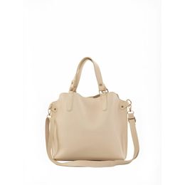Handtasche BAGMORI "BAG mori Bag Bagmori Shoulder Bag", Damen, Gr. onesize, beige (cream), Obermaterial: 100% Polyethylen, Taschen Handtasche