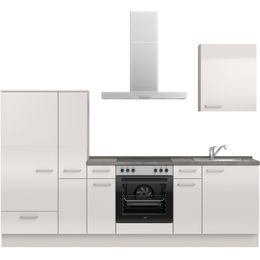 K&uuml;chenzeile Nobilia "Flash I", NEU: individuell anpassbar mit gratis Profi-Beratung", grau (k&uuml;che: grau, korpus: seidengrau, arbeitsplatte: beton schiefergrau nachbildung), B:270,3cm H:216,6cm T:60cm, Komplettk&uuml;chen-Sets, K&uuml;chenzeile, vormontiert, Breite 270 cm, Ausrichtung w&auml;hlbar, wahlw. mit E-Ger&auml;ten