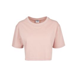 Bigshirt Urban Classics "Urban Classics Damen Ladies Short Oversized Tee", Damen, Gr. L, lightrose, 100% Baumwolle, unifarben, oversize, Rundhals, Shirts