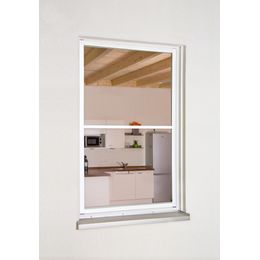 Insektenschutz-Fensterrahmen Hecht INTERNATIONAL "MASTER SLIM XL", wei&szlig; (rahmen: wei&szlig; gewebe: anthrazit), B:130cm H:220cm, Insektenschutzgitter, BxH: 130 x 220 cm