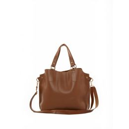 Handtasche BAGMORI "BAG mori Bag Bagmori Shoulder Bag", Damen, Gr. onesize, braun (camel), Obermaterial: 100% Polyethylen, Taschen Handtasche