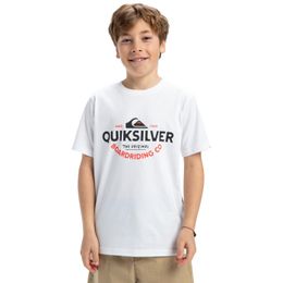 T-Shirt Quiksilver "Ev Typed Out", Jungen, Gr. 16, wei&szlig;, Obermaterial: 100% Baumwolle., Shirts T-Shirt