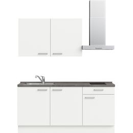 K&uuml;chenzeile Nobilia "Touch I", NEU: individuell anpassbar mit gratis Profi-Beratung", wei&szlig; (k&uuml;che: wei&szlig;, korpus: alpinwei&szlig;, arbeitsplatte: beton schiefergrau nachbildung), B:180,3cm H:216,6cm T:60cm, Komplettk&uuml;chen-Sets, K&uuml;chenzeile, vormontiert, Breite 180 cm, Ausrichtung w&auml;hlbar, wahlw. mit E-Ger&auml;ten