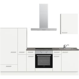 K&uuml;chenzeile Nobilia "Touch I", NEU: individuell anpassbar mit gratis Profi-Beratung", wei&szlig; (k&uuml;che: wei&szlig;, korpus: alpinwei&szlig;, arbeitsplatte: beton schiefergrau nachbildung), B:270,3cm H:216,6cm T:60cm, Komplettk&uuml;chen-Sets, K&uuml;chenzeile, vormontiert, Breite 270 cm, Ausrichtung w&auml;hlbar, wahlw. mit E-Ger&auml;ten