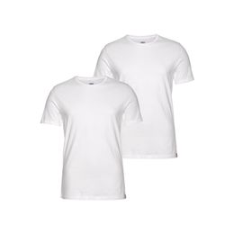 Levi's T-Shirt LEVI'S, Herren, Gr. M, wei&szlig; (two, pack tee wei&szlig;, wei&szlig;, wei&szlig;), Obermaterial: 100% Baumwolle, unifarben, Rundhals, Shirts T-Shirt
