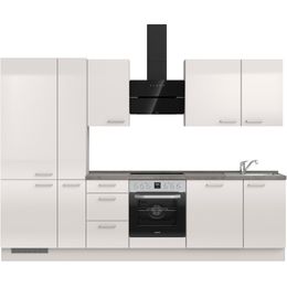 K&uuml;chenzeile Nobilia "Flash II", NEU: individuell anpassbar mit gratis Profi-Beratung", grau (k&uuml;che: grau, korpus: seidengrau, arbeitsplatte: beton schiefergrau nachbildung), B:300,3cm H:216,6cm T:60cm, Komplettk&uuml;chen-Sets, K&uuml;chenzeile, vormontiert, Breite 300 cm, Ausrichtung w&auml;hlbar, wahlw. mit E-Ger&auml;ten