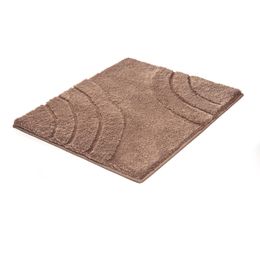 Badematte Kleine Wolke "&raquo;Saturn&laquo;, Badvorleger, Badezimmer Teppich", braun (taupe), H:25mm, Polyacryl, Badematten, Badematte, Badteppich, Uni Farben, modernes Design, Hoch-Tief Effekt