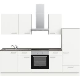 K&uuml;chenzeile Nobilia "Touch I", NEU: individuell anpassbar mit gratis Profi-Beratung", wei&szlig; (k&uuml;che: wei&szlig;, korpus: alpinwei&szlig;, arbeitsplatte: beton schiefergrau nachbildung), B:270,3cm H:216,6cm T:60cm, Komplettk&uuml;chen-Sets, K&uuml;chenzeile, vormontiert, Breite 270 cm, Ausrichtung w&auml;hlbar, wahlw. mit E-Ger&auml;ten