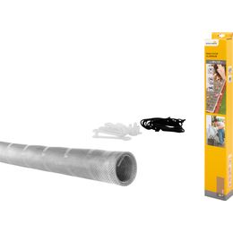Lichtschachtabdeckung Schellenberg "aus Aluminiumgewebe inkl. Befestigungsmaterial, ohne Rahmen", beige (rahmen: silber gewebe: silber), B:125cm H:50cm, Insektenschutzgitter, Lichtschacht zur Kellerschachtabdeckung, 50 x 125 cm, Aluminium Natur