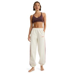 Jogginghose Roxy "Essential Energy", Damen, Gr. L, beige (whisper wei&szlig;), Obermaterial: 100% Baumwolle., Hosen Jogginghose