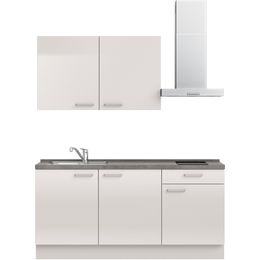 K&uuml;chenzeile Nobilia "Flash I", NEU: individuell anpassbar mit gratis Profi-Beratung", grau (k&uuml;che: grau, korpus: seidengrau, arbeitsplatte: beton schiefergrau nachbildung), B:180,3cm H:216,6cm T:60cm, Komplettk&uuml;chen-Sets, K&uuml;chenzeile, vormontiert, Breite 180 cm, Ausrichtung w&auml;hlbar, wahlw. mit E-Ger&auml;ten