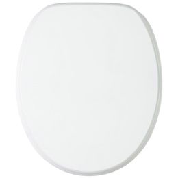 WC-Sitz Sanilo "Basic mit Absenkautomatik, viele sch&ouml;ne Toilettensitze", wei&szlig;, B:37,7cm L:47cm, MDF - Mitteldichte Holzfaserplatte, WC-Sitze, Premium Toilettendeckel, moderner Klodeckel, leichte Montage