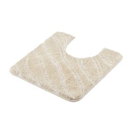 Badematte Kleine Wolke "Tram, Badvorleger, Badezimmer Teppich", braun (caramel), H:20mm, Polyacryl, Badematten, Badematte, Badteppich, modernes Wellen Design, Hoch-Tief Effekt