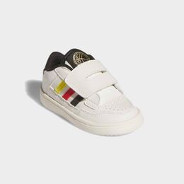 Sneaker adidas Sportswear "RAPID COURT KIDS", M&auml;dchen, Gr. 23, sanftes wei&szlig;, core schwarz, better scarlet, Synthetik, Schuhe Sneaker, f&uuml;r Kinder