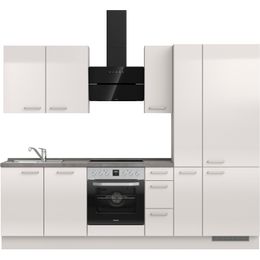 K&uuml;chenzeile Nobilia "Flash II", NEU: individuell anpassbar mit gratis Profi-Beratung", grau (k&uuml;che: grau, korpus: seidengrau, arbeitsplatte: beton schiefergrau nachbildung), B:270,3cm H:216,6cm T:60cm, Komplettk&uuml;chen-Sets, K&uuml;chenzeile, vormontiert, Breite 270 cm, Ausrichtung w&auml;hlbar, wahlw. mit E-Ger&auml;ten