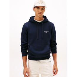 Hoodie Tommy Hilfiger "BRAND LOVE SMALL HILFIGER", Herren, Gr. M, desert sky, Sweatware, Obermaterial: 77% Baumwolle, 23% Polyester, normal normal, Rippb&uuml;ndchen, Sweatshirts Hoodie