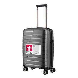 Trolley Travelite "AIR BASE Reisekoffer Hartschale", Gr. B/H/T: 39cm x 55cm x 20cm 37 l, anthrazit, Polypropylen, Koffer, kratzresistenter Oberfl&auml;che und cleverer Innenaufteilung