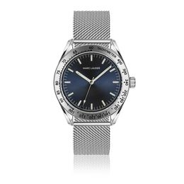 Quarzuhr MARC LAUDER "MD7-B010S", silber, Armbanduhren, Herren, Quarzuhr