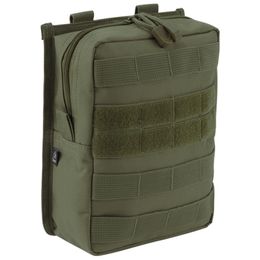 Bauchtasche Brandit "Brandit Accessoires Cross Molle Pouch", Gr. onesize, olive, Polyester, unifarben, Taschen