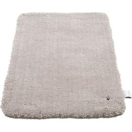 Badematte Tom Tailor HOME "Cozy Bath UNI, Badvorleger, Badezimmer Teppich", beige, H:27mm, Polyester, Badematten, Badematte, Badteppich, Uni Farben, rechteckig, in rund & oval erh&auml;ltlich
