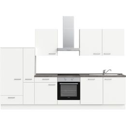 K&uuml;chenzeile Nobilia "Touch I", NEU: individuell anpassbar mit gratis Profi-Beratung", wei&szlig; (k&uuml;che: wei&szlig;, korpus: alpinwei&szlig;, arbeitsplatte: beton schiefergrau nachbildung), B:330,3cm H:216,6cm T:60cm, Komplettk&uuml;chen-Sets, K&uuml;chenzeile, vormontiert, Breite 330 cm, Ausrichtung w&auml;hlbar, wahlw. mit E-Ger&auml;ten