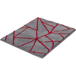 Badematte Kleine Wolke "&raquo;Bondi&laquo;, Badvorleger, Badezimmer Teppich", rubin, H:20mm, Polyacryl, Badematten, Badematte, Badteppich, modernes geometrisches Design, weicher Hochflor