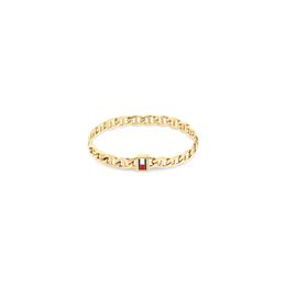 Armband Tommy Hilfiger "OCEANIC", gelbgoldfarben, blau, wei&szlig;, rot, Armb&auml;nder, Damen, 19cm, Edelstahl, Armband