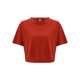Bigshirt Urban Classics "Urban Classics Damen Ladies Short Oversized Tee", Damen, Gr. L, rusty, 100% Baumwolle, unifarben, oversize, Rundhals, Shirts