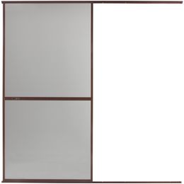 Insektenschutz-Schiebet&uuml;r Hecht INTERNATIONAL "COMFORT", braun (rahmen: braun gewebe: anthrazit), B:120cm H:240cm, Insektenschutzgitter, BxH: 120x240 cm