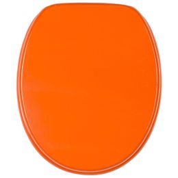 WC-Sitz Sanilo "Basic mit Absenkautomatik, viele sch&ouml;ne Toilettensitze", orange, B:37,7cm L:47cm, MDF - Mitteldichte Holzfaserplatte, WC-Sitze, Premium Toilettendeckel, moderner Klodeckel, leichte Montage