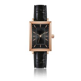 Quarzuhr ISABELLA FORD "FF3-S074R", schwarz, Armbanduhren, Damen, Quarzuhr