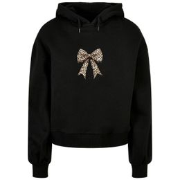 Kapuzenpullover Merchcode "Merchcode Ladies Ribbon Oversized Hoody", Damen, Gr. S, schwarz, 100% Baumwolle, mehrfarbig, oversize, ohne Ausschnitt, Pullover Kapuzenpullover