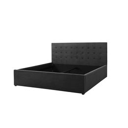 Polsterbett OTTO HOME "Hamar, Knopfsteppung im Kopfteil, bis 250 KG belastbar", grau (anthrazit, anthrazit, anthrazit), B:189cm H:105cm L:217cm, 100% Polyester, Betten, Polsterbett, in verschiedenen Gr&ouml;&szlig;en und Stoffen und Farben