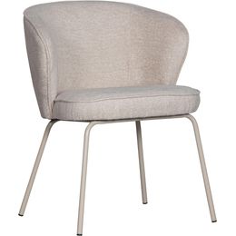 Esszimmerstuhl Woood "Admit mit Samt-Bezug und Metallgestell B 60 x T 59 x H 77 cm (2er-Set)", grau (kieselstein), B:60cm H:77cm T:59cm, Polyester, St&uuml;hle, Esszimmerstuhl, Polsterstuhl mit 4-Fu&szlig;-Gestell, gepolstert, H 77 cm x B 60 cm