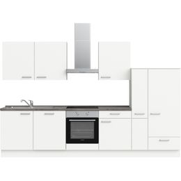 K&uuml;chenzeile Nobilia "Touch I", NEU: individuell anpassbar mit gratis Profi-Beratung", grau (k&uuml;che: wei&szlig;, korpus: alpinwei&szlig;, arbeitsplatte: beton schiefergrau nachbildung), B:330,3cm H:216,6cm T:60cm, Komplettk&uuml;chen-Sets, K&uuml;chenzeile, vormontiert, Breite 330 cm, Ausrichtung w&auml;hlbar, wahlw. mit E-Ger&auml;ten