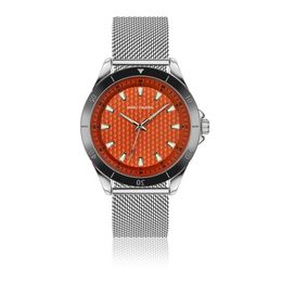 Quarzuhr MARC LAUDER "MD5-B010S", silber, Armbanduhren, Herren, Quarzuhr