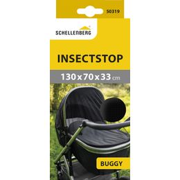 Kinderwagen-Insektenschutz Schellenberg "Moskitonetz", schwarz (anthrazit), B:70cm H:33cm L:130cm, Gummi, Polyester, Sch&auml;dlingsschutznetze, Fliegengitter-Gewebe mit Gummizug, 130x70x33cm, anthrazit