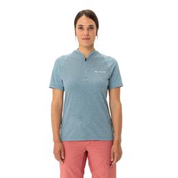 T-Shirt Vaude "Women's Tamaro HZ Shirt IV", Damen, Gr. 36, blau (nordic blau), Jersey, Obermaterial: 100% Polyester, normal, Rundhals, Shirts T-Shirt, Kurzarm, sportlicher Stil, f&uuml;r Radsport und Outdoor-Aktivit&auml;ten