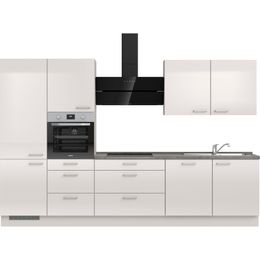 K&uuml;chenzeile Nobilia "Flash II", NEU: individuell anpassbar mit gratis Profi-Beratung", grau (k&uuml;che: grau, korpus: seidengrau, arbeitsplatte: beton schiefergrau nachbildung), B:330,3cm H:216,6cm T:60cm, Komplettk&uuml;chen-Sets, K&uuml;chenzeile, vormontiert, Breite 330 cm, Ausrichtung w&auml;hlbar, wahlw. mit E-Ger&auml;ten