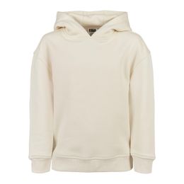 Hoodie Urban Classics "Urban Classics Damen Girls Organic Hoody", M&auml;dchen, Gr. 110/116, sandwei&szlig;, 100% Baumwolle, unifarben, Sweatshirts Hoodie