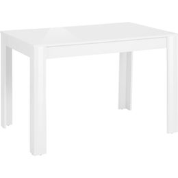 Esstisch OTTO HOME "Meigh", wei&szlig; (wei&szlig; hochglanz), B:120cm H:75cm T:80cm, Tische, Rechteckiger Esstisch Esstisch Holz-Esstische K&uuml;chentisch, Breite 120 cm, verschiedene Gr&ouml;&szlig;en und Farbvarianten