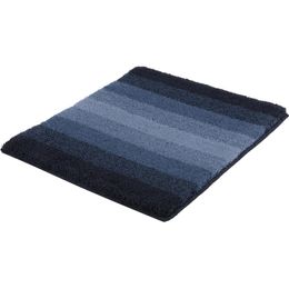 Badematte Meusch "Palace, Badvorleger, Badezimmer Teppich", blau (mare), H:23mm, Kunstfaser, Badematten, Badematte, Badteppich, gestreift, mit Farbverlauf, waschbar